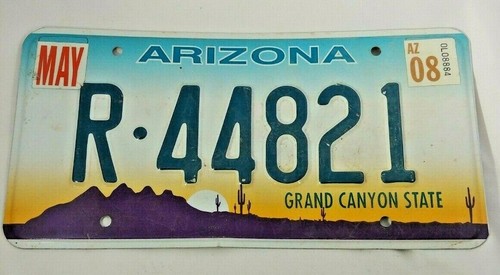 Arizona Grand Canyon State License Plate Mountains Cactus Sunset | eBay