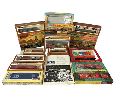 Vintage Large Lot 13 Boxes Of Tyco Train Cars, Sets & More - L@@K !! | eBay