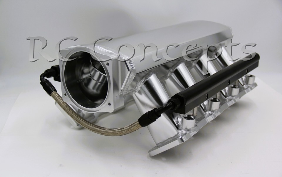 102MM ALUMINUM HIGH RISE LS3 L92 L99 LSA INTAKE MANIFOLD 6.2L SILVER ...