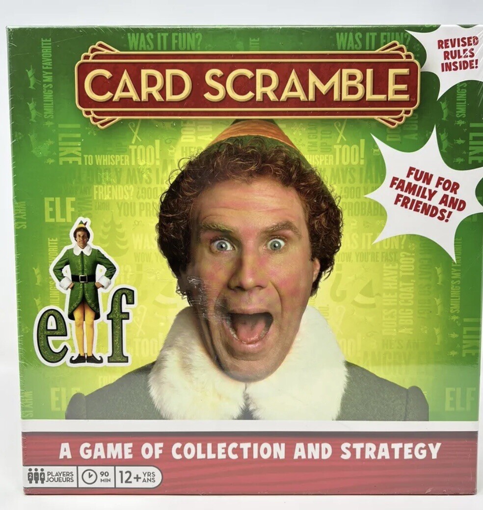 NEW Elf Card Scramble Board Game A Game of Collection and Strategy ...