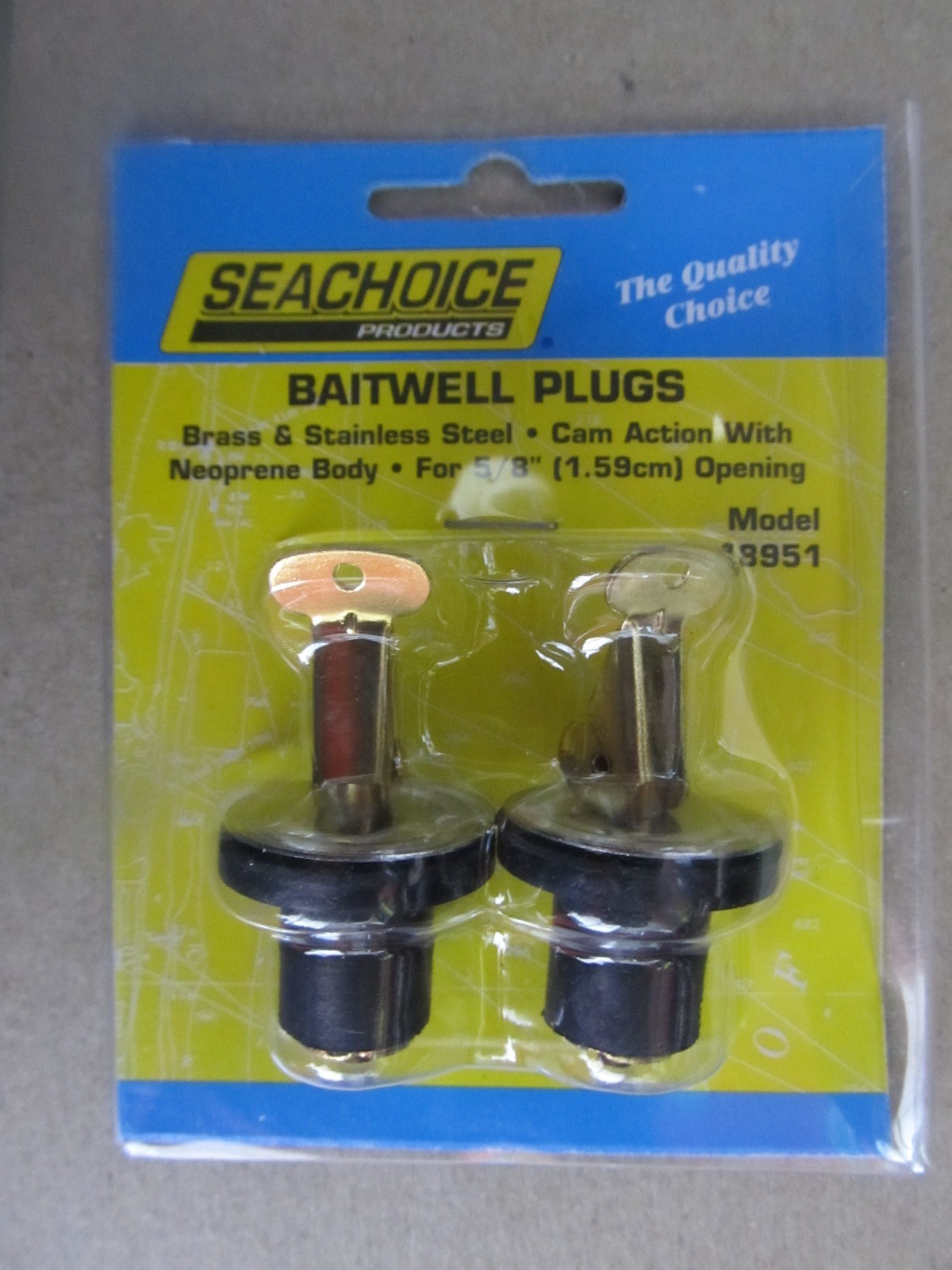2 Pack of 5/8 Inch Deck, Livewell and Baitwell Drain Plugs for Boats ...