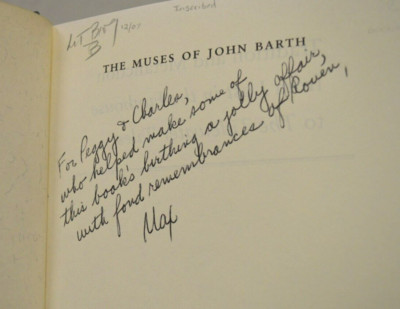 SIGNED Max F Schulz The Muses of John Barth Metafiction Funhouse HC ...