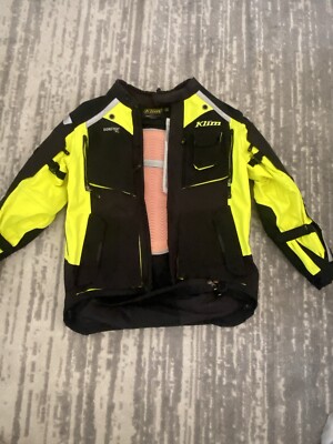 Klim Badlands Jacket XL - Gore Tex Pro, D3O Armor, Black Hi Viz Yellow ...