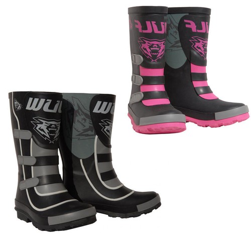 Wulf Mud Stomper Kids Wellington Waterproof Boots Quad Motocross Child ...