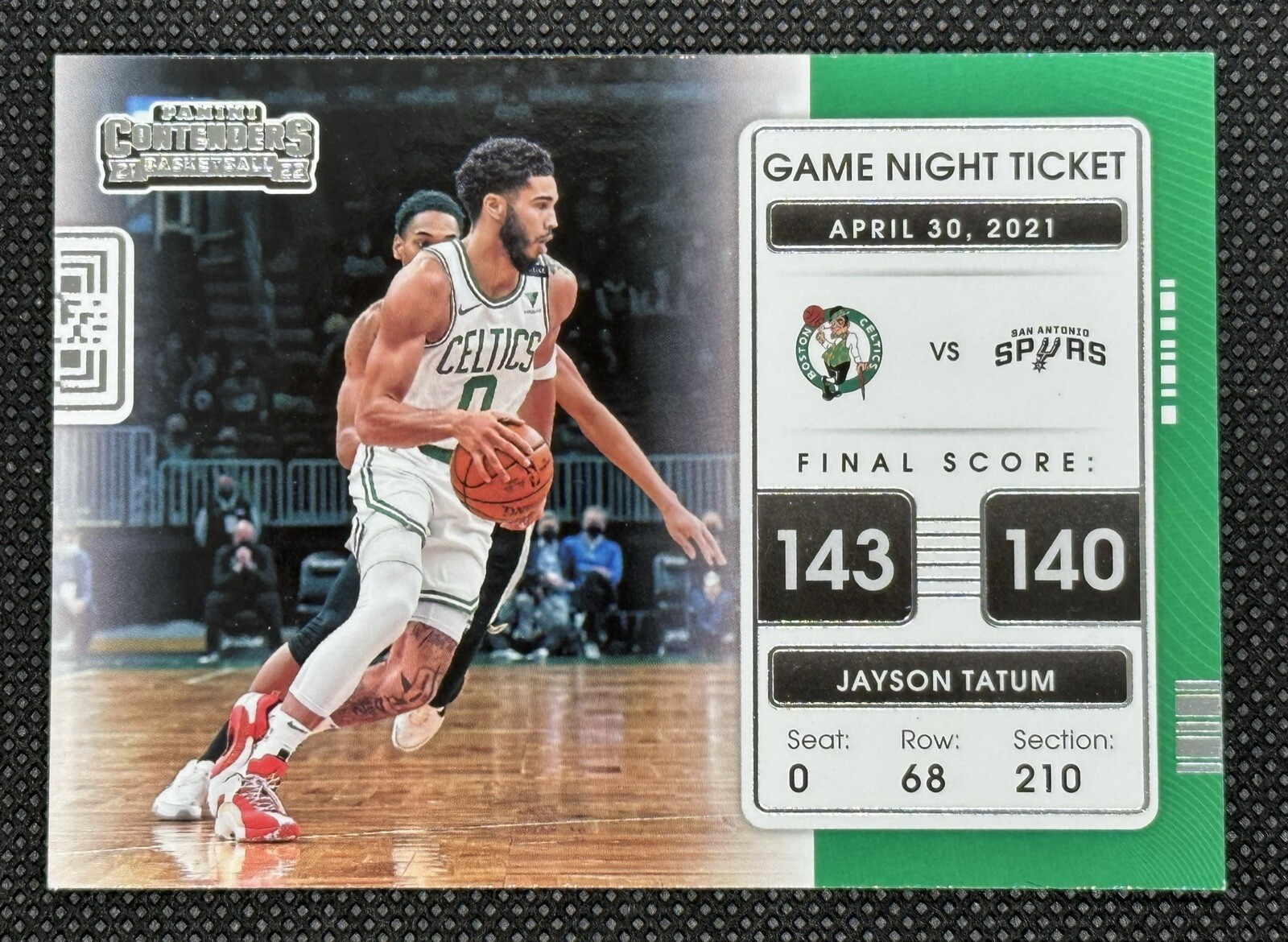 2021-22 Panini Contenders - Game Night Ticket #18 JAYSON TATUM Celtics ...