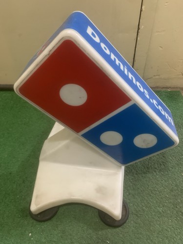 Dominos Pizza Magnetic Delivery Car Topper Sign 19" No Cord Not Tested ...