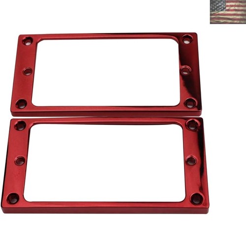 Durable Rose Red Humbucker Pickup Ring Set - Neck & Bridge for Electric ...