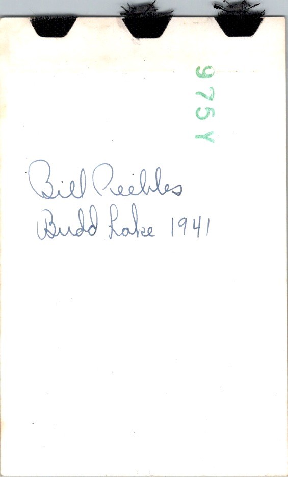 1941 Budd Lake NJ Bill Peebles Holding Homemade Box Camera Snapshot ...