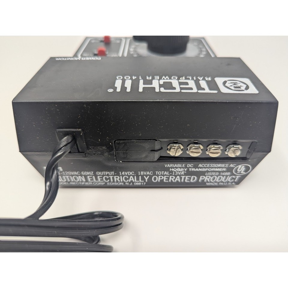 MRC Tech II 2 Railpower 1400 Model Train Control Transformer Power Pack ...