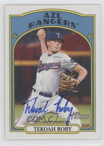 2021 Topps Heritage Minor League Edition Real One Auto Tekoah Roby #ROA ...