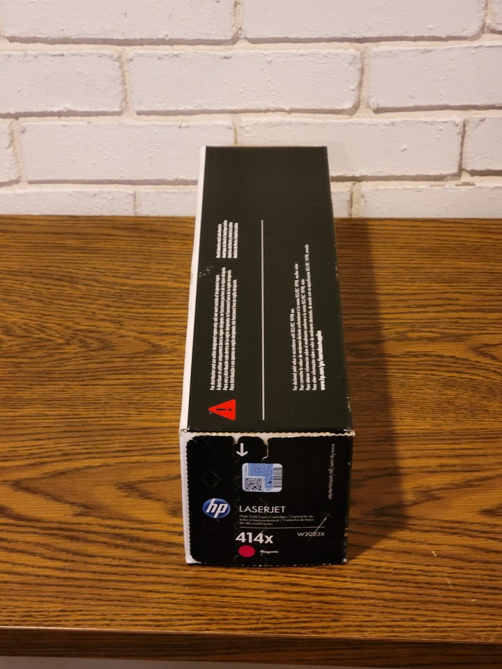 HP 414X Magenta Toner Cartridge Genuine Original OEM Sealed Box ...
