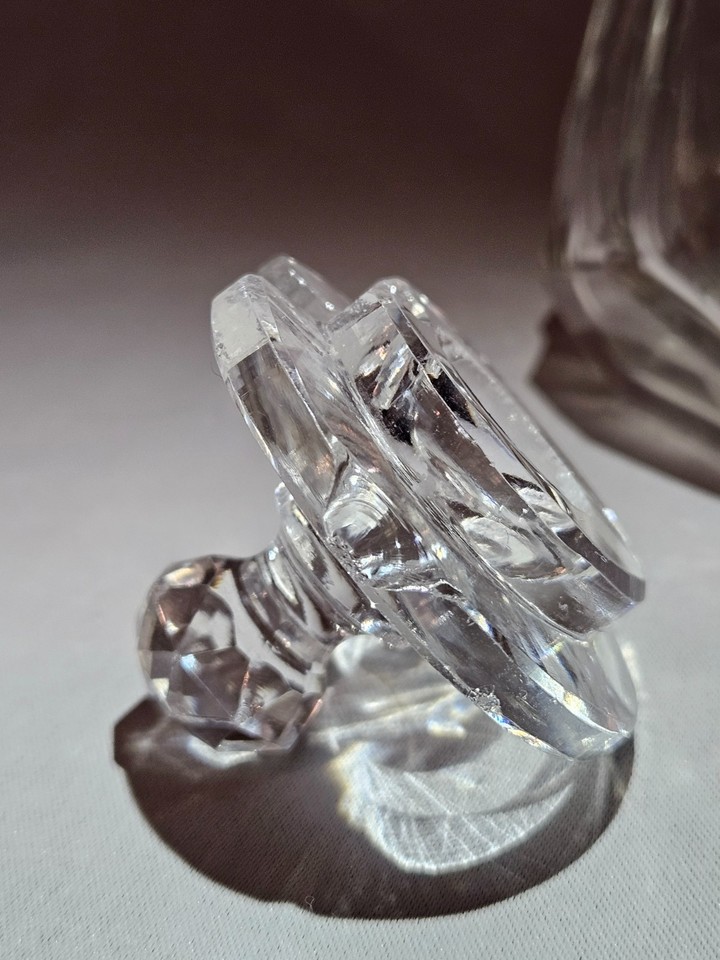 Antique Cut Glass Jam / Honey Condiment Jar – Flower Cut Crystal | eBay UK