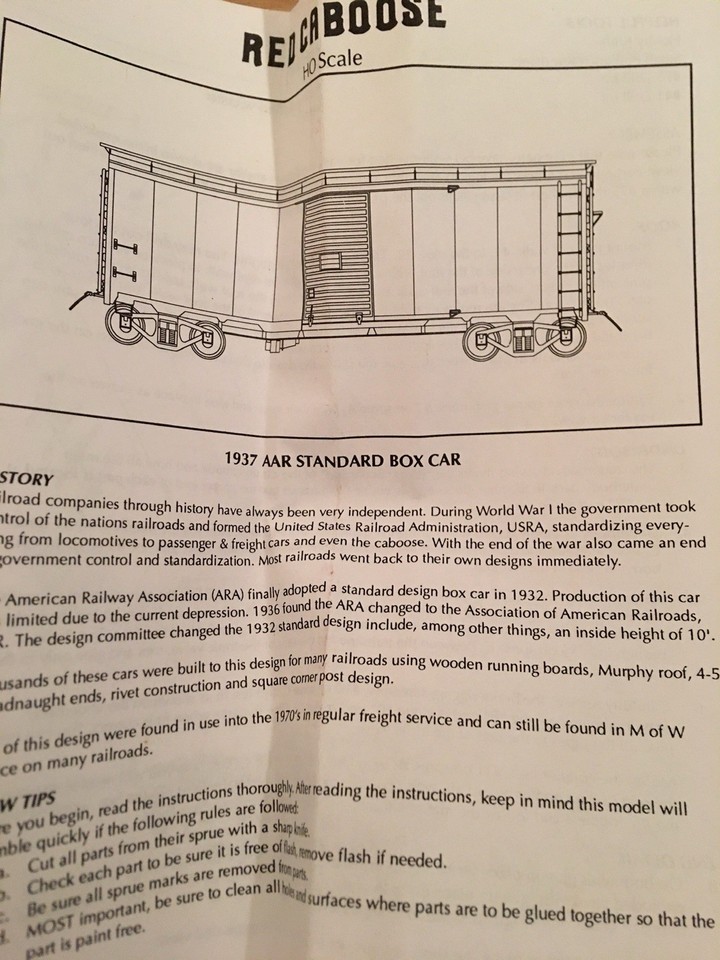HO Red Caboose Monon “Reliable Service” 40’ AAR Boxcar Unassembled Kit ...