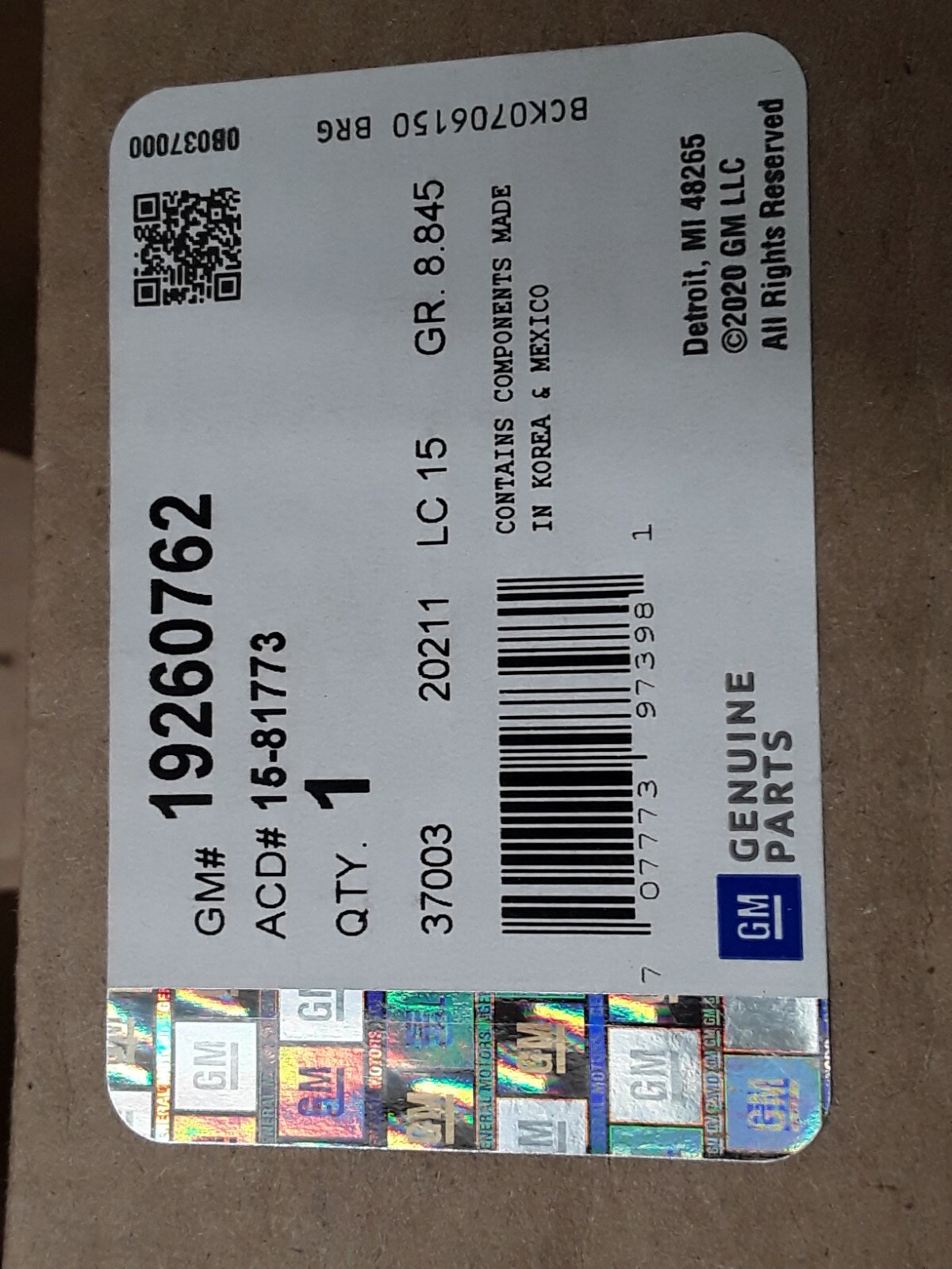 New!!! GM Heater Blower Control Module 19260762 Tahoe Yukon Escalade ...