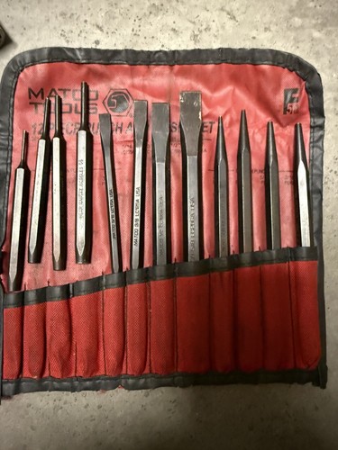 Matco 12 Piece Punch And Chisel Set SPL 12KA Lightly Used | eBay