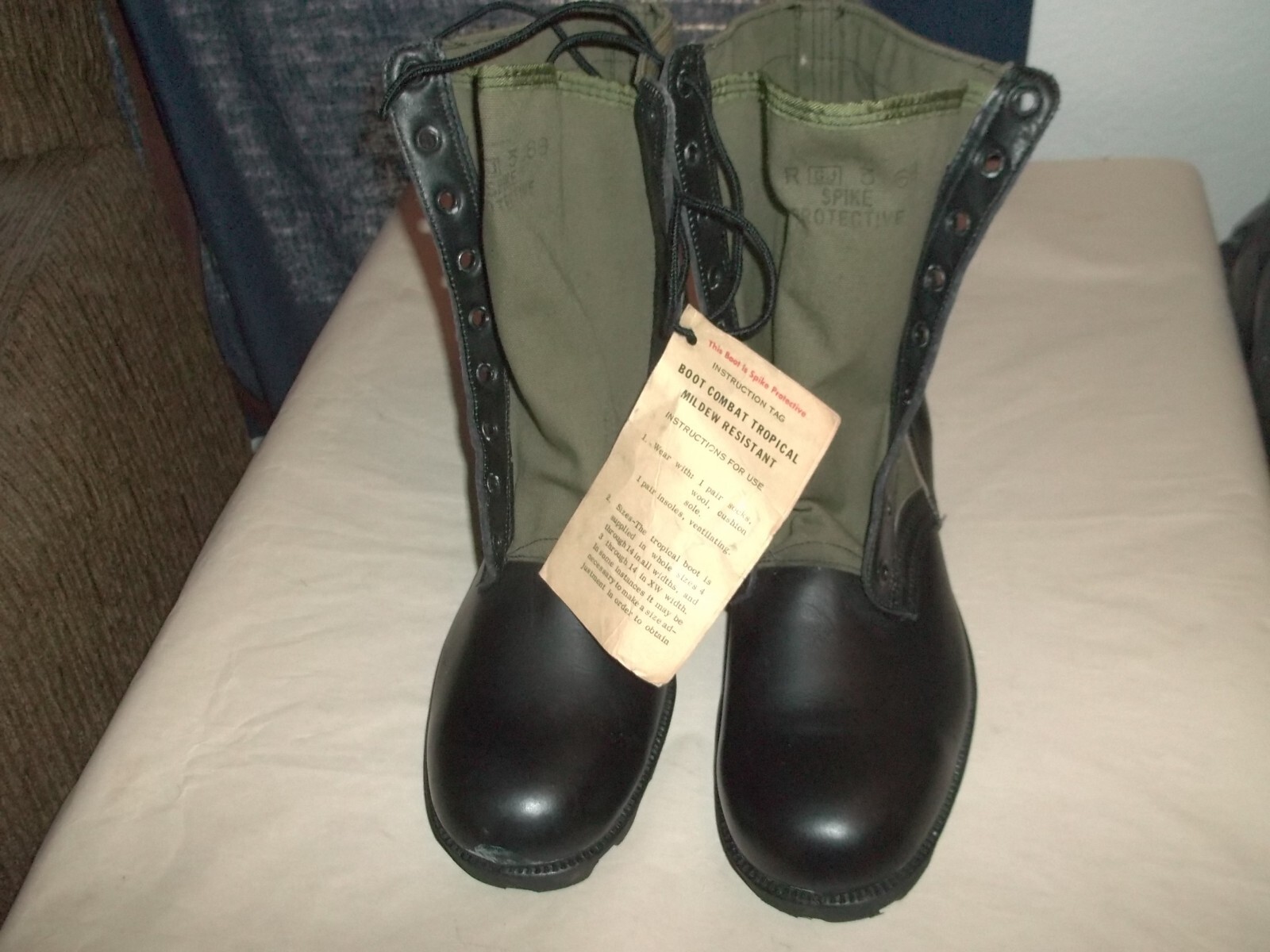 Vietnam War Era Jungle Boots 1968 Genesco Size 10R Panama Sole NWT | eBay