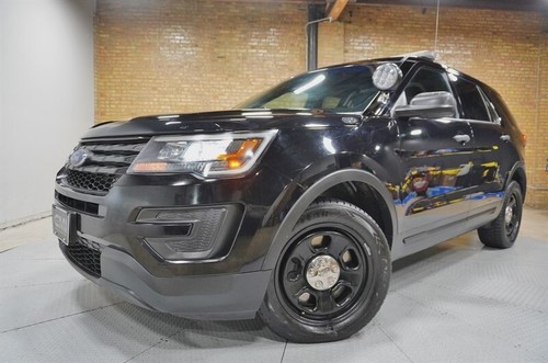 2018 Ford Explorer Police AWD Red/Blue Lightbar and LED Lights, Conso ...