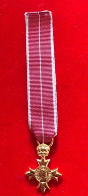 Miniature MBE-OBE Military or Civilian Member - Officer of British ...