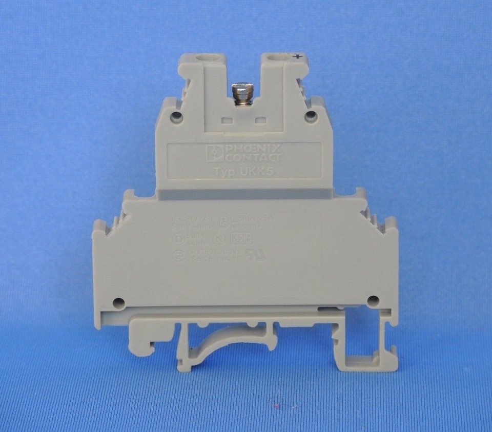 Phoenix Contact UKK 5 Terminal Block w. diode, 2 level, 4 contact, AWG ...