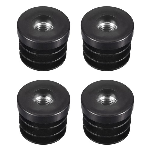 4Pcs 30mm/1.18" Caster Insert with Thread, Round M10 Thread for ...