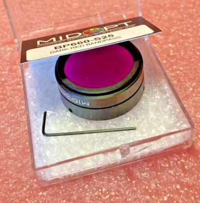 Midwest optical Systems Dark Red Bandpass Filter BP660-S25 | eBay