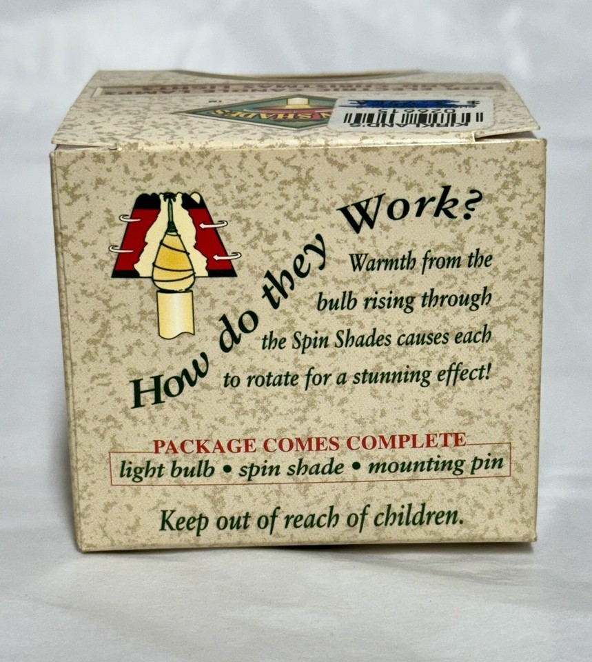Vintage Spin Shades Pumpkin Halloween Revolving Lamp Shade w/ Spinner ...