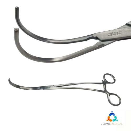 Jarit 320-272 30mm Curved Debakey Clamps 10" | eBay