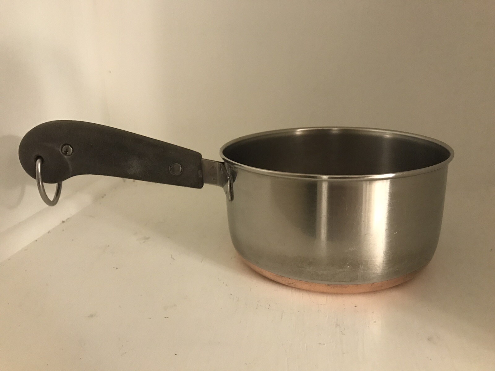 Vintage Revere Ware 1 Qt. Saucepan Copper Bottom Pat# 2272609 No Lid ...