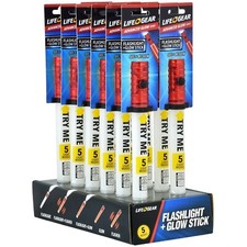 Life Gear LED Reusable Glow Stick 3 Ag13 Batteries (included) Assorted ...