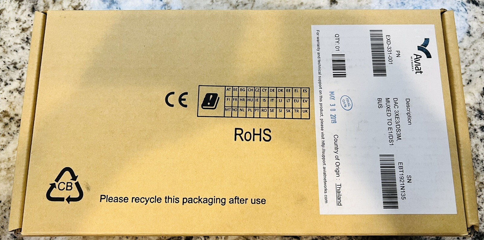 Aviat Networks Microwave Card DAC 3XE3/DS3M Muxed to E1/DS1, P/N EXD ...