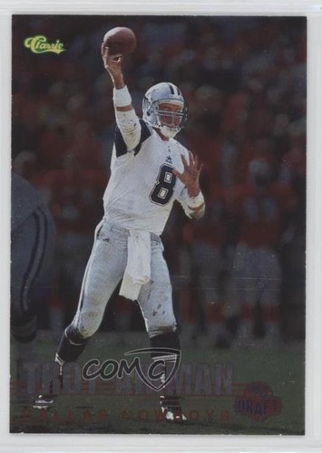 1995 Classic NFL Draft Silver Troy Aikman #109 HOF | eBay