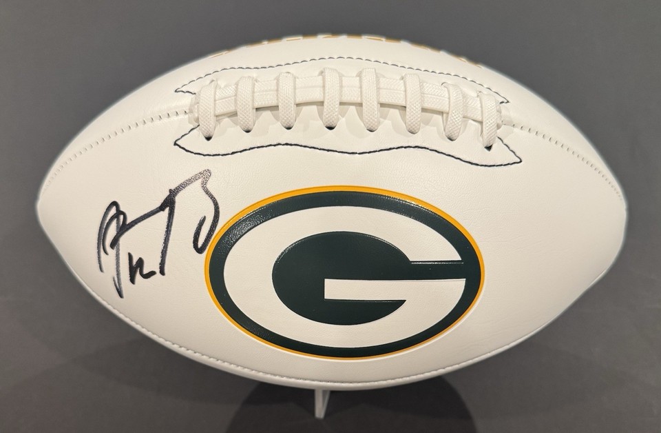 Aaron Rodgers Green Bay Packers Rare Signed Football Autographed with ...