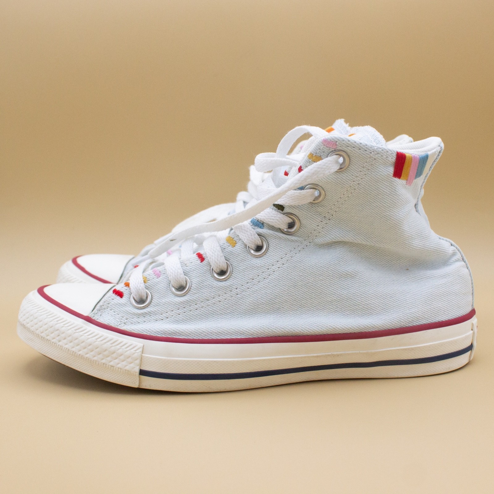 Converse 'Friendship Bracelet' Light Blue Hightop Sho… - Gem