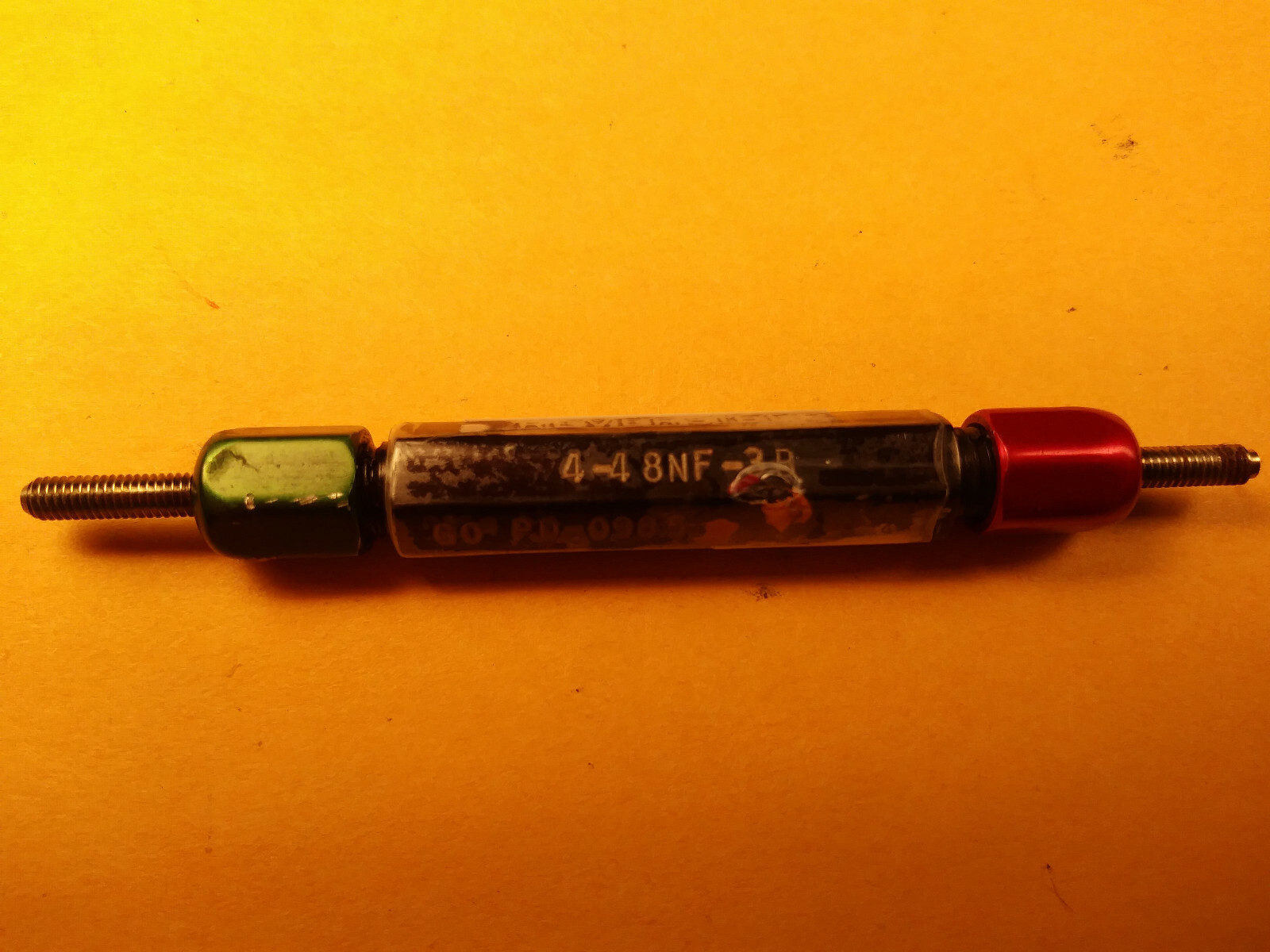 4 48 UNF 2B THREAD PLUG GAGE GO .0985 / NO GO .1008 #4-48 INSPECTION ...