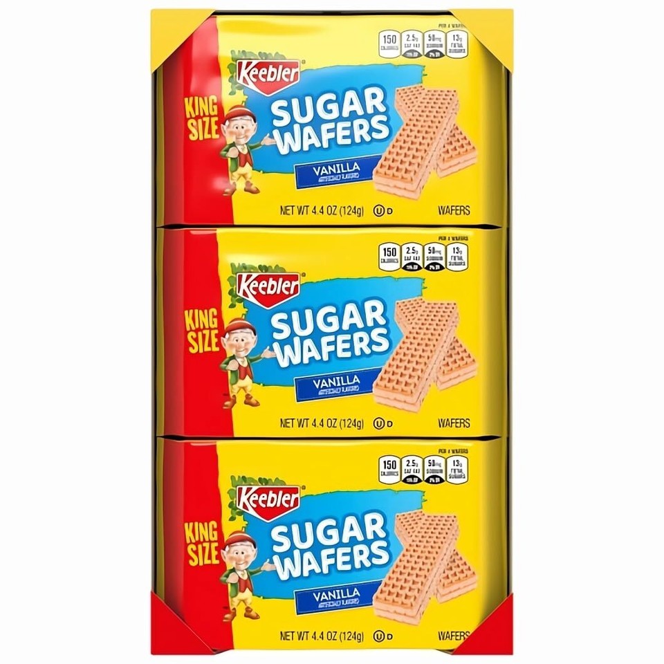 Keebler Vanilla Sugar Wafers, 4.4 oz King Size Bars 9 Count | eBay