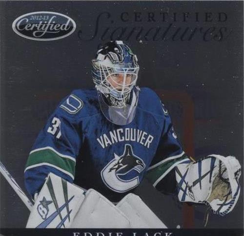 2012-13 Panini Certified - Certified Signatures Eddie Lack #CS-LAC (AU ...