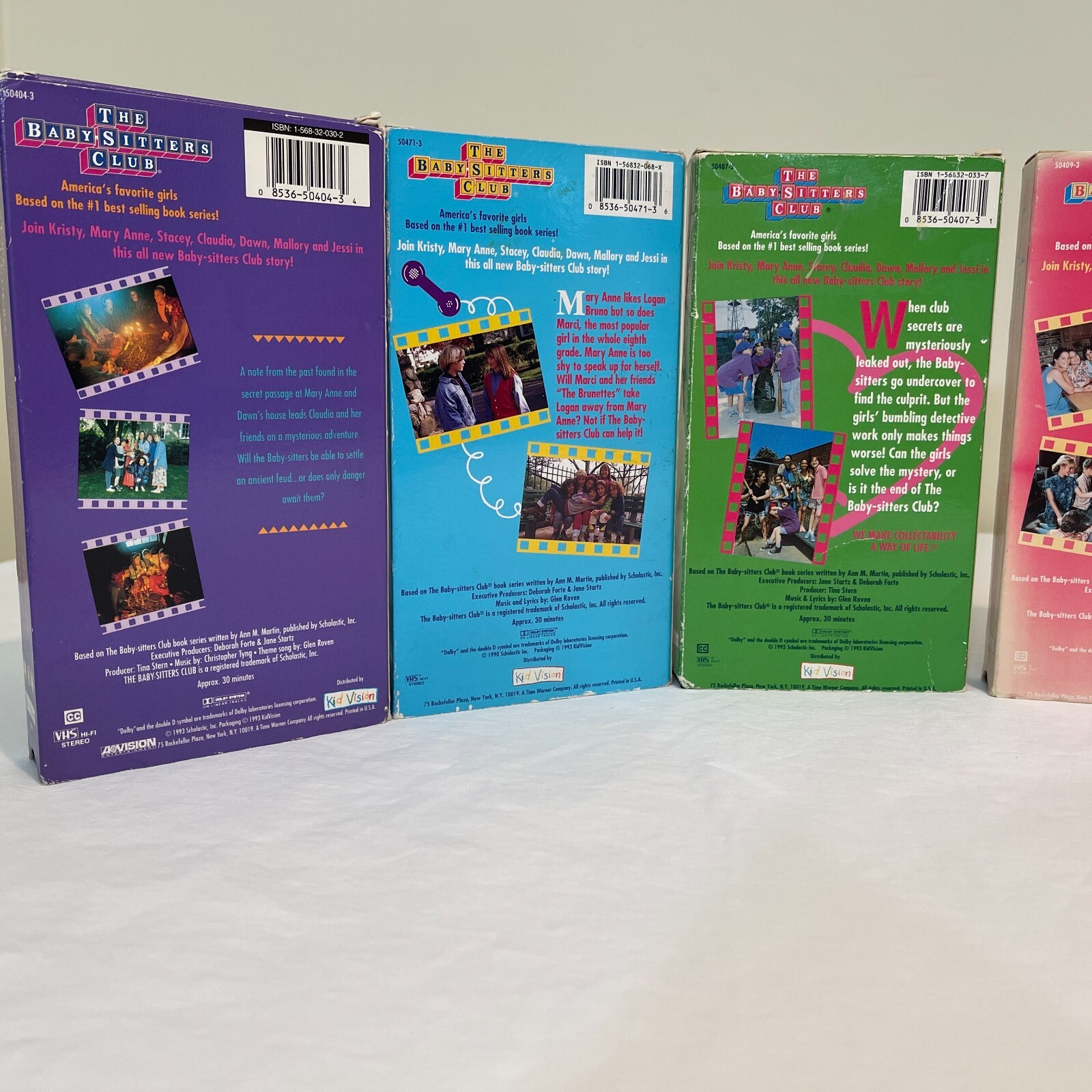 The Baby-Sitters Club VHS LOT of 7 BabySitters BSC Kristy Mary Anne Dawn Claudia | eBay