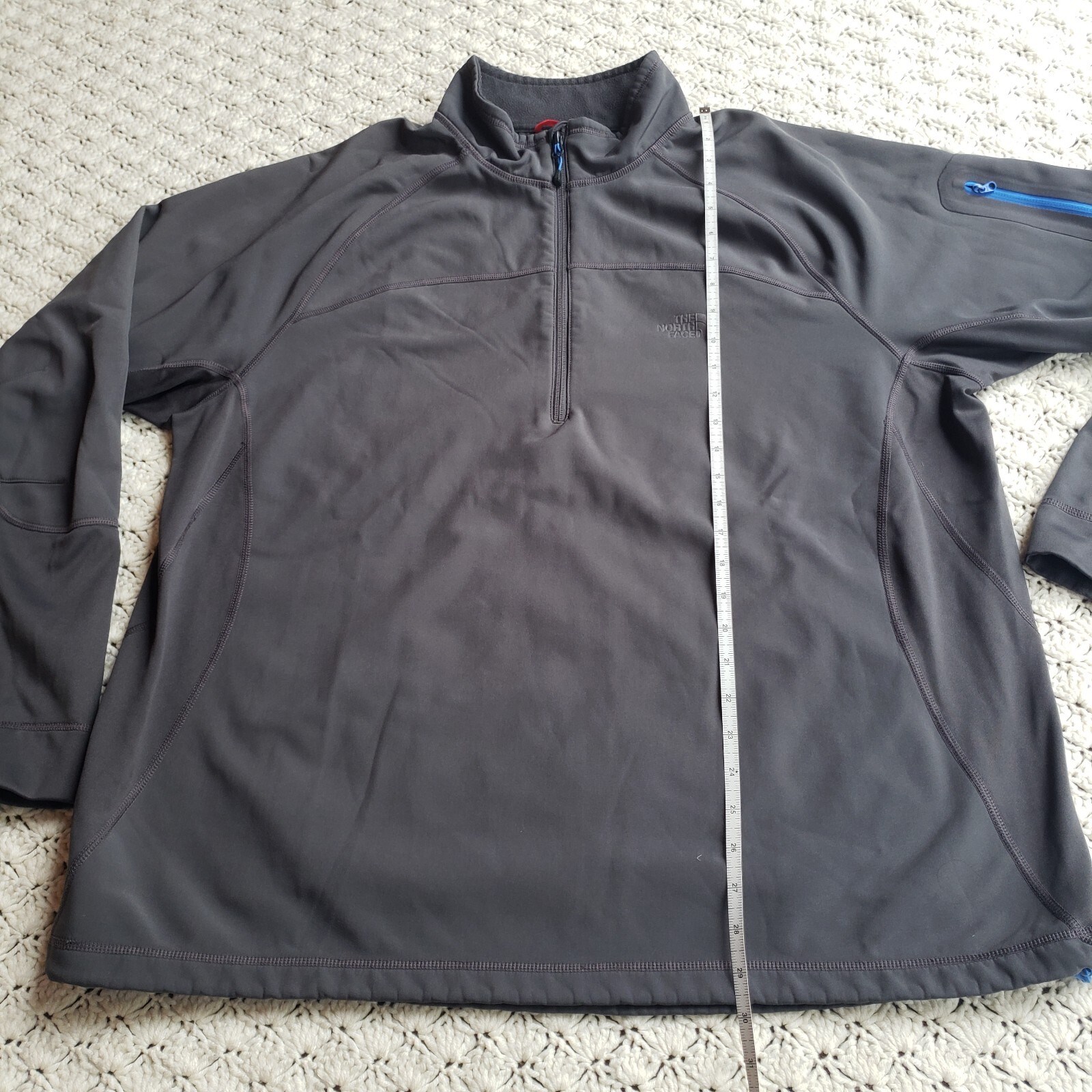 The North Face Mens 1/4 Zip Technical Softshell Fleece Jacket Pullover ...