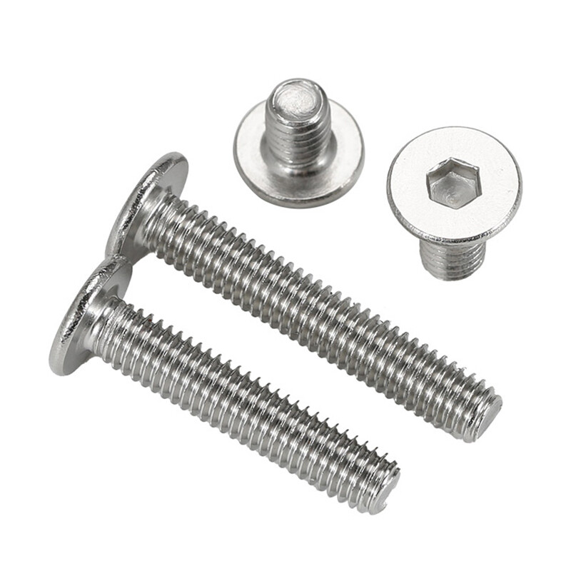 M4 M5 Socket Ultra Thin Wafer Flat Head Screws Bolt Allen Key A2 ...