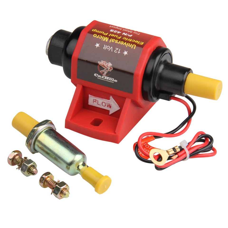 42S Electric Gasoline Fuel Pump Universal 5/16 inch Inlet and Outlet ...