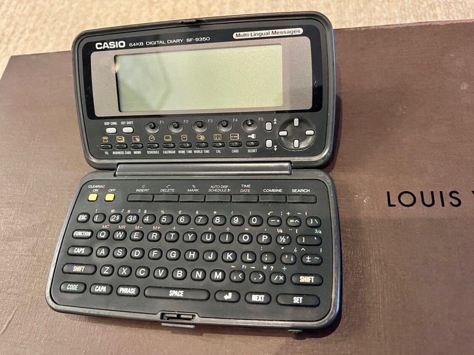 Vintage Casio Digital Diary Organiser SF-9350R - Austin Power - Replica ...