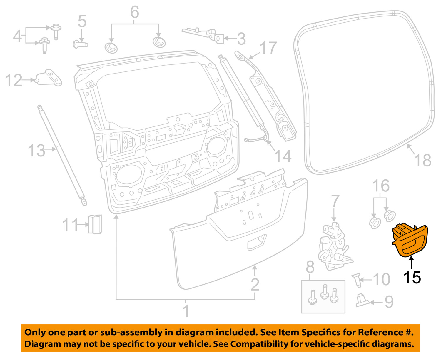 CHRYSLER OEM 19-23 Pacifica Lift Gate Gate Hardware-Handle, Outside ...