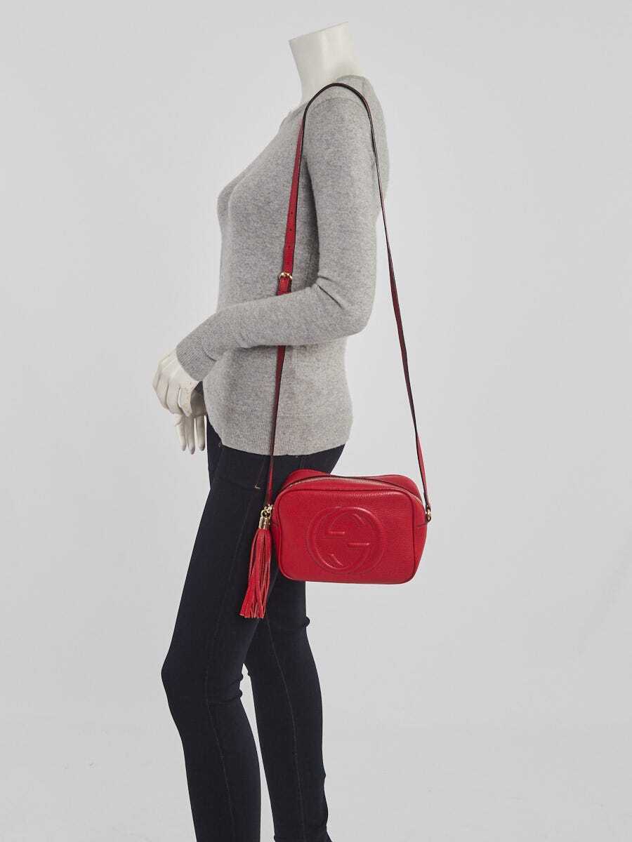 Gucci Red Pebbled Leather - Gem