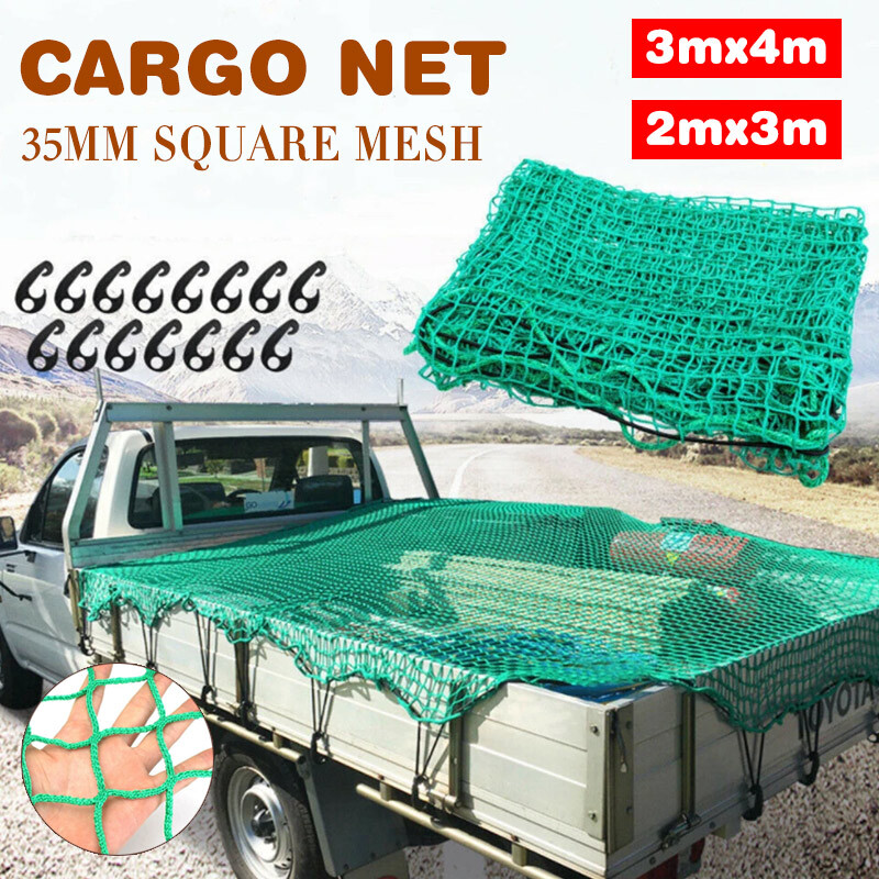 4M x 3M Heavy Duty Cargo Net Trailer Nets Truck Protector Mesh Safety ...