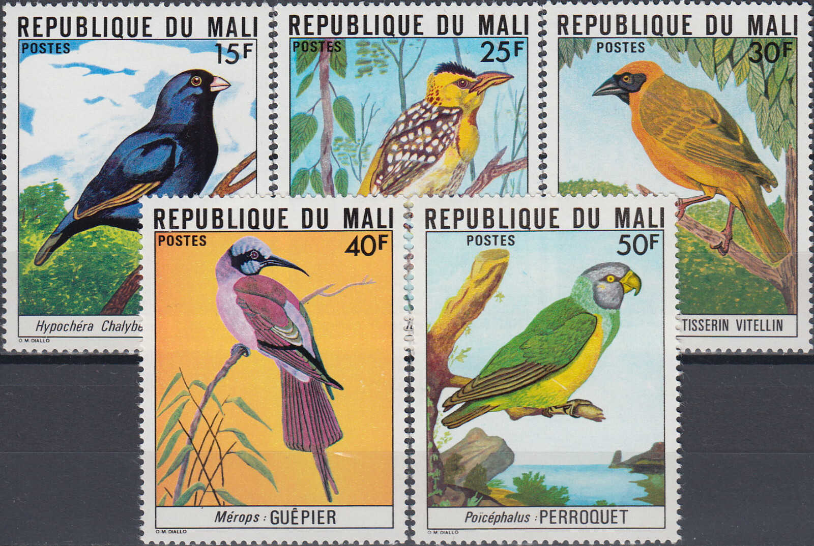 Mali Birds 1977 MNH-9 Euro | eBay