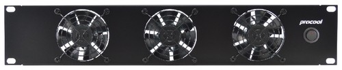 PROCOOL T380-E (2U) Rack Fan (3) T80 Fans/EXHAUST | eBay