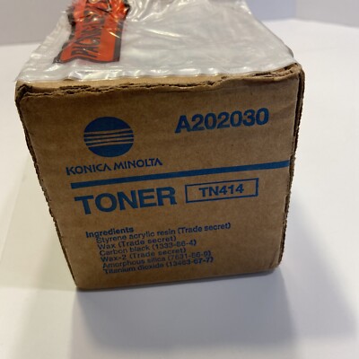 Genuine KONICA MINOLTA TN414 BLACK A202030 TONER Cartridge | eBay