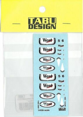 TABU DESIGN 1/43 MP4/19 Tobacco decal for HOT WHEEL TABU43007 Decal New ...