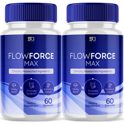 (2 Pack) FlowForce Max, Flow Force Max Male Vitality Supplement (120 ...
