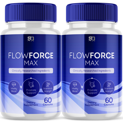 (2 Pack) FlowForce Max, Flow Force Max Male Vitality Supplement (120 ...